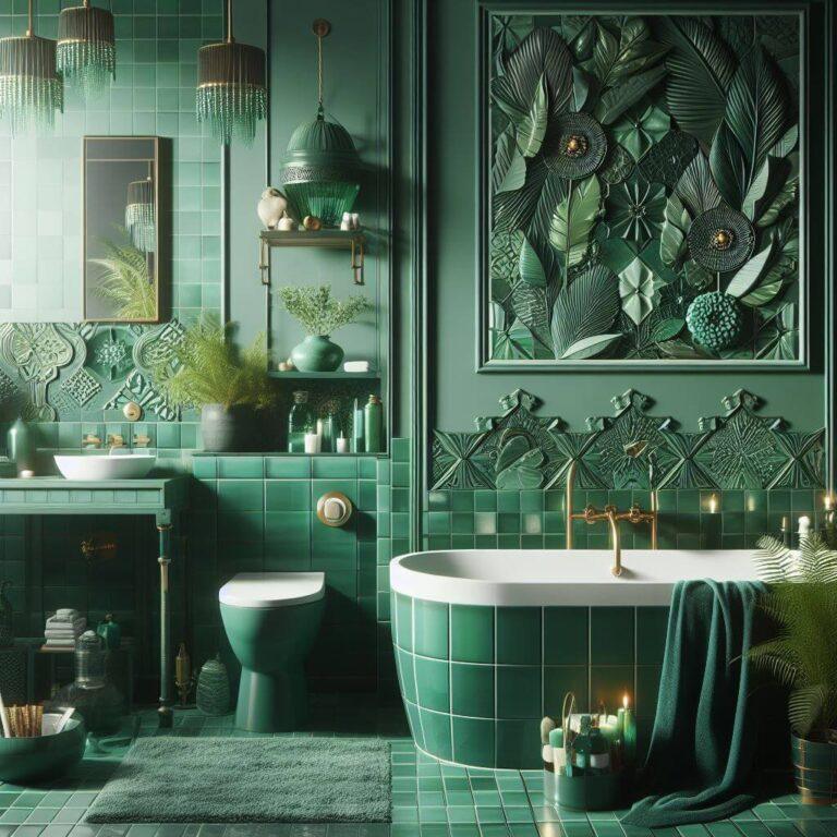 15 Emerald Green Bathroom Ideas: Create a Stunning Oasis in Your Home ...