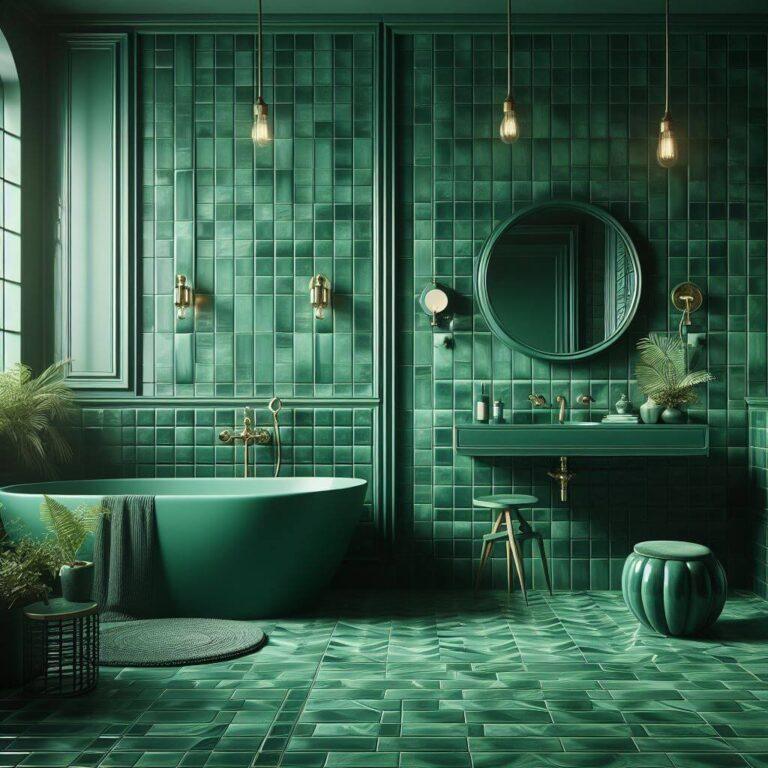 15 Emerald Green Bathroom Ideas: Create a Stunning Oasis in Your Home ...