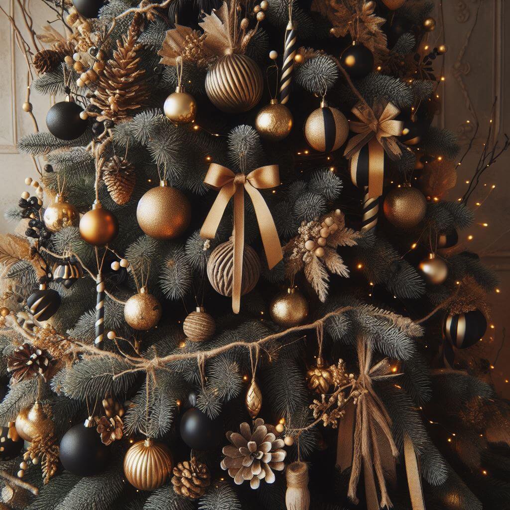 15 Super Elegant Black and Gold Christmas Tree Decor Ideas » HomeDecorFull