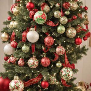 25 Creative Ideas for Red and Green Christmas Tree Decor for this ...