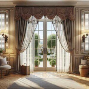 25 Stunning French Door Window Covering Ideas » HomeDecorFull