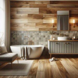 35 Stylish Wood Look Tile Ideas For Breathtaking Bathroom Designs ...