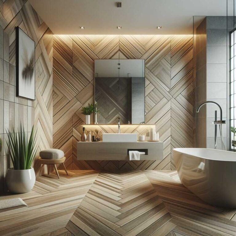 35 Stylish Wood Look Tile Ideas For Breathtaking Bathroom Designs ...