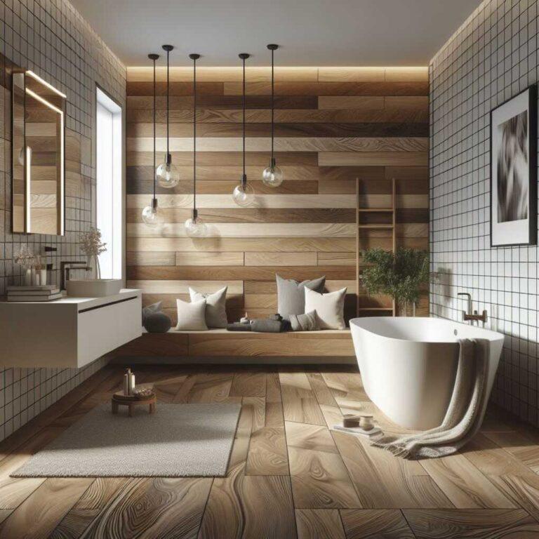 35 Stylish Wood Look Tile Ideas For Breathtaking Bathroom Designs ...