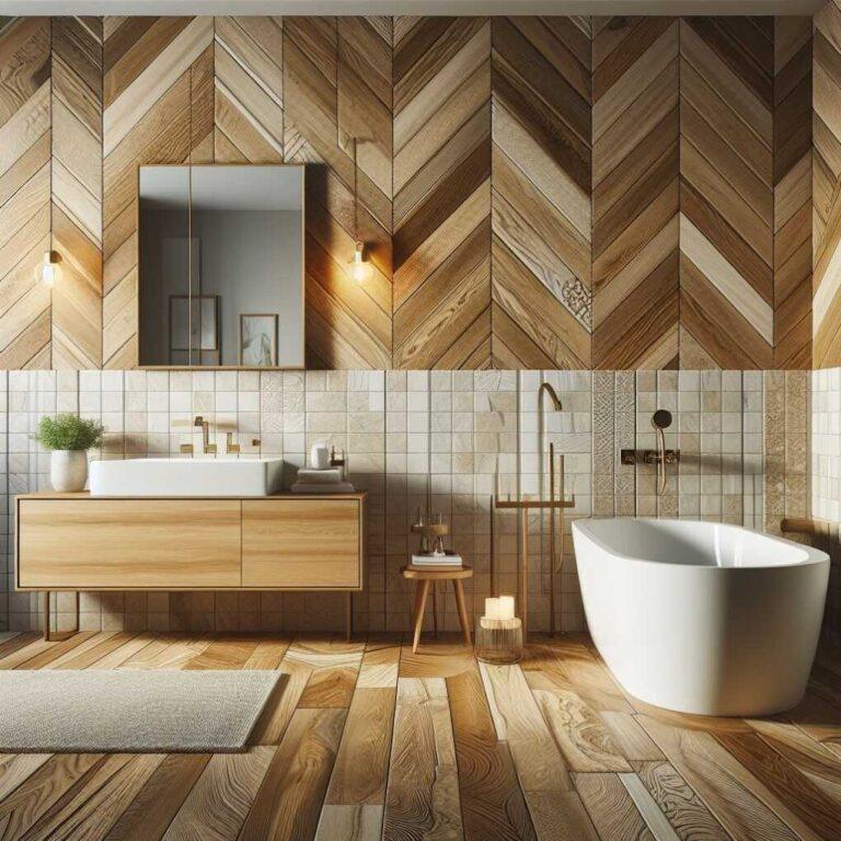35 Stylish Wood Look Tile Ideas For Breathtaking Bathroom Designs ...