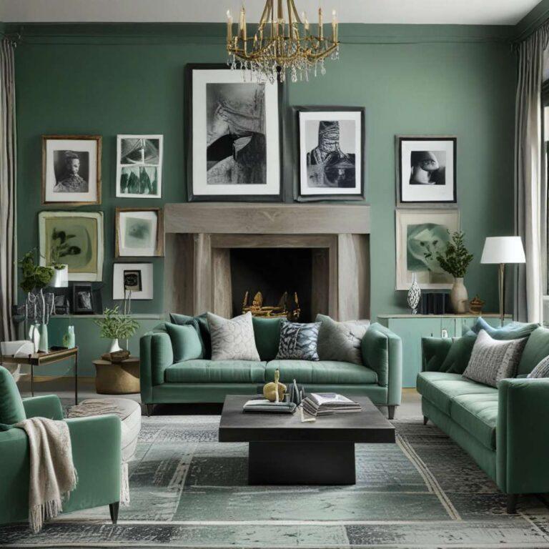 34 Green and Grey Living Room Ideas to Inspire Your Next Redesign ...