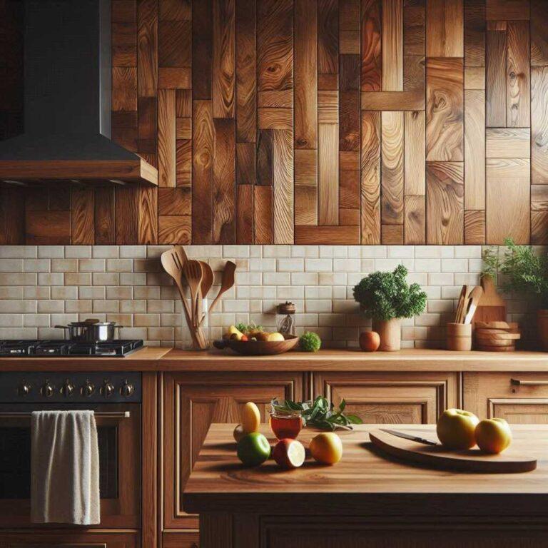 28 Wooden Kitchen Backsplash Ideas to Transform Your Space » HomeDecorFull