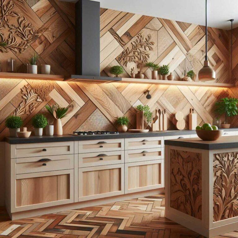 28 Wooden Kitchen Backsplash Ideas to Transform Your Space » HomeDecorFull