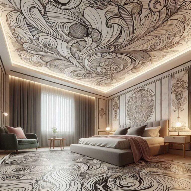 37 Eye-Catchy Wallpaper Ceiling Ideas to Transform Your Space ...