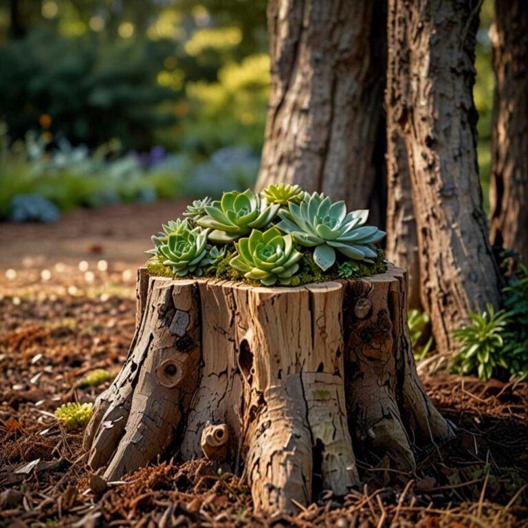 30 Best Tree Stump Decorating Ideas: Transform Your Garden with Natural ...