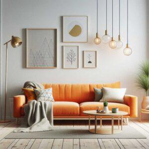 30 Vibrant and Versatile Orange Couch Living Room Ideas » HomeDecorFull