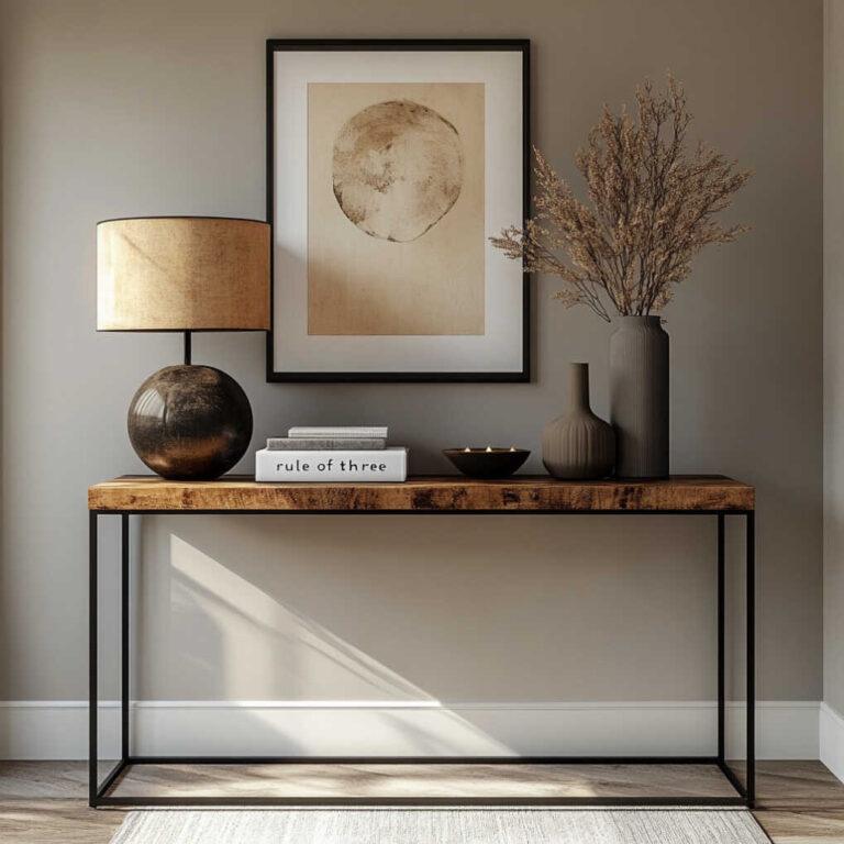 14 Console Table Decor Ideas to Elevate Your Home's Style » HomeDecorFull