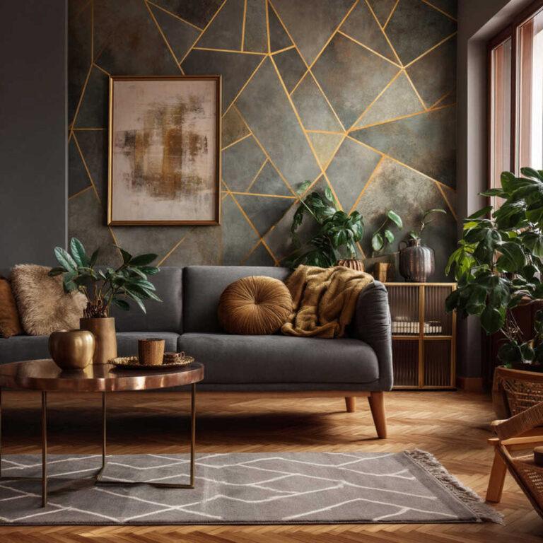 15 Gold Wall Decor Ideas to Elevate Your Space with Luxury and Glamour ...