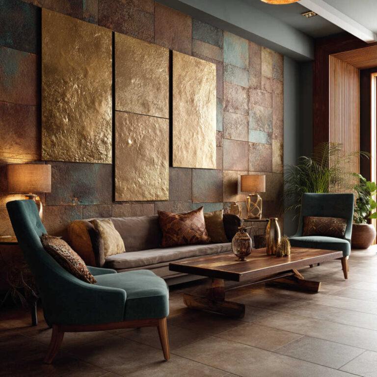 15 Gold Wall Decor Ideas to Elevate Your Space with Luxury and Glamour ...