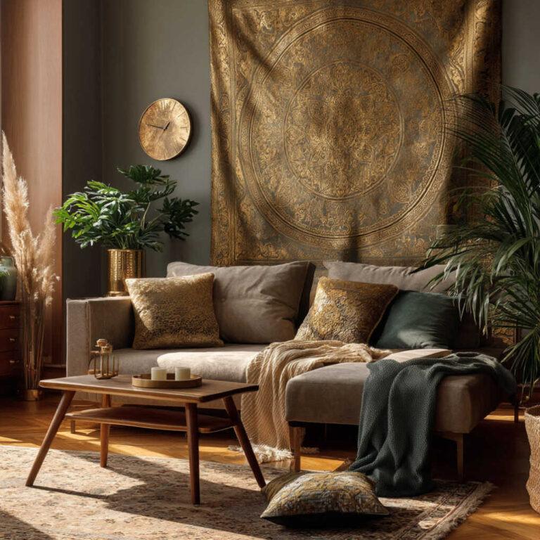 15 Gold Wall Decor Ideas to Elevate Your Space with Luxury and Glamour ...