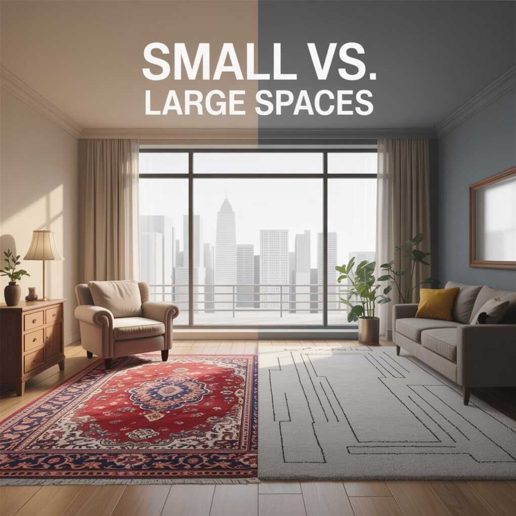 How to Style Small vs. Large Spaces with Carpets – Shop Dubai ...
